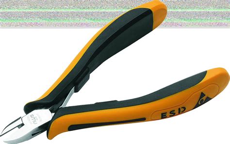 Бокорезы для электроники 115 мм, закруглен., без фаски C1,2 ручки ESD ...