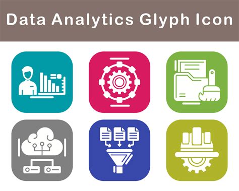Data Analytics Vector Icon Set 20762575 Vector Art At Vecteezy