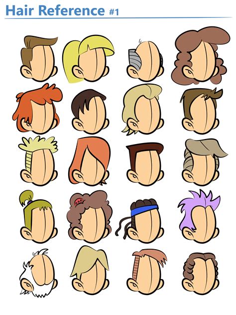 Cartoon Hair Reference
