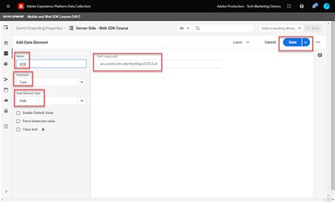 Set Up An Event Forwarding With Platform Web Sdk Data Adobe Data