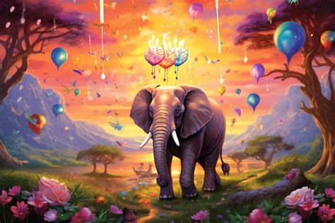 Premium Photo Gender Reveal Poppers Alice In Wonderland Birthday Theme Birthday Banner Format