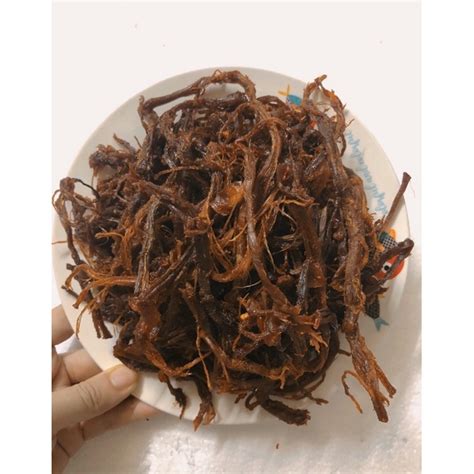 Mua 1kg Heo KhÔ ChÁy TỎi LoẠi Ngon XÉ To SỢi NguyÊn ChẤt ThỊt Heo