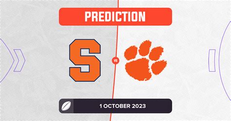 Syracuse Vs Clemson Prediction And Tips 1 October 2023