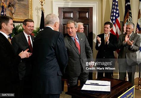 President Bush Signs Stem Cell Act Photos And Premium High Res Pictures