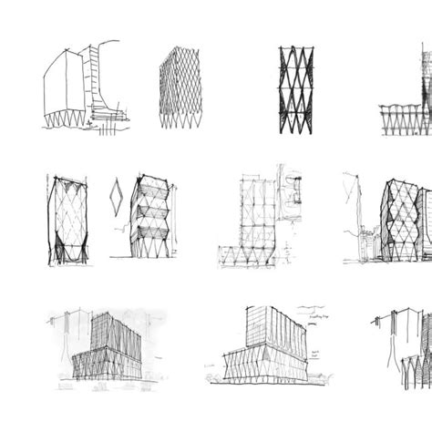 Pen To Paper Façade Concept Sketches⁠ Warren And Mahoney