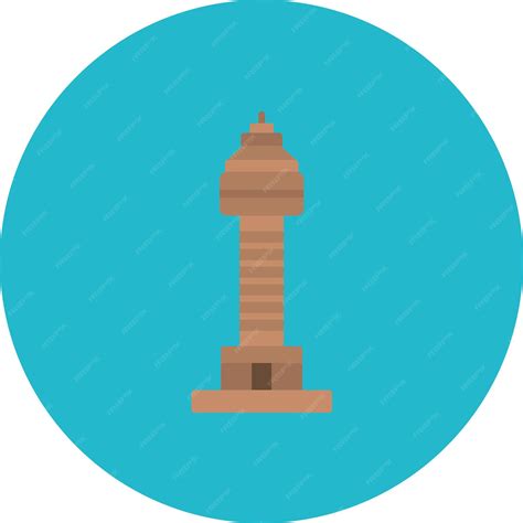 Premium Vector Trajans Column Flat Illustration