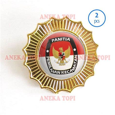 Pin Ppk Kpu Wing Bros Logo Panitia Pemilihan Kecamatan Aneka Topi 2