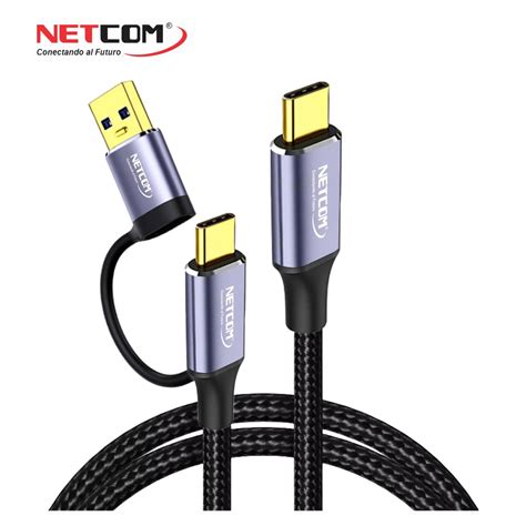 Cable Premium 2 En 1 De Usb Tipo C A Usb Tipo C O Usb Tipo A De 5