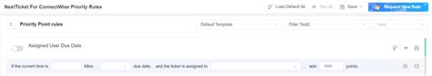 Assigned User Due Date Priority Rule For Nextticket Mspbotsai