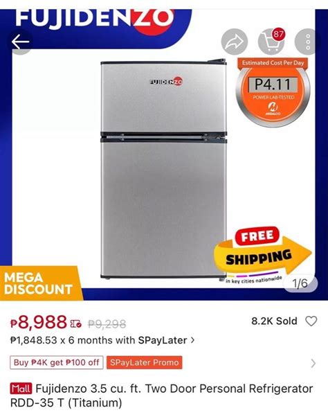 Fujidenzo Mini Ref Tv And Home Appliances Kitchen Appliances Refrigerators And Freezers On