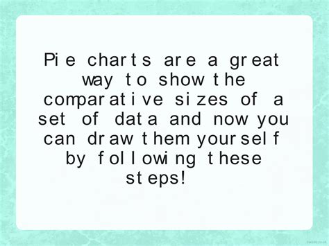 Drawing A Pie Chart Information Presentation1 Ppt