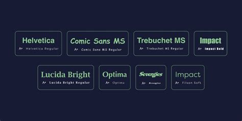 css safe fonts