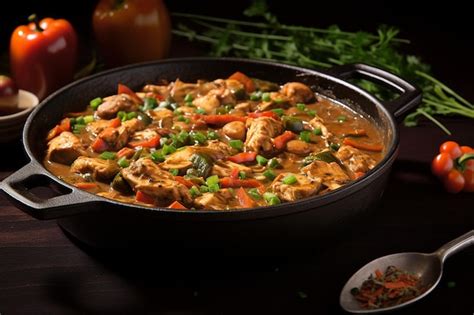 Premium Photo Seafood Gumbo With Shrimp Crab And Andouille Sausage