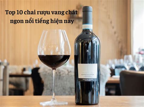 Top 10 Chai Rượu Vang Chát Hảo Hạng Bán Chạy Nhất Hiện Nay