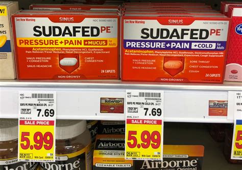 Sudafed Pe Medicine Just 4 99 At Kroger Reg Price 7 69 Kroger Krazy