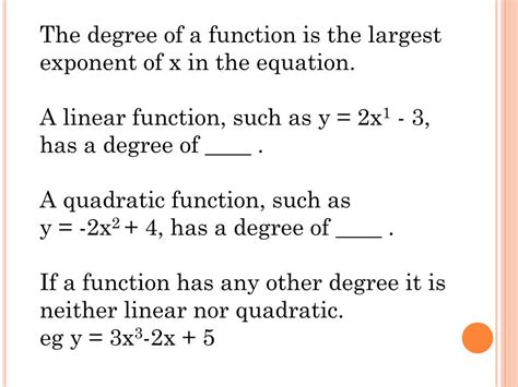 Ppt 1 2 Linear Vs Quadratic Functions Powerpoint Presentation Free