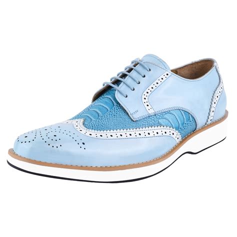 Libertyzeno Mens Leather Casual Sneakers Shoes Blue Walmart Com
