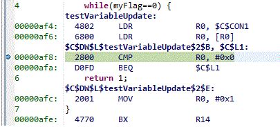 Compiler Optimization Breaks Flag Checking In Multiple Source Files Code Composer Studio