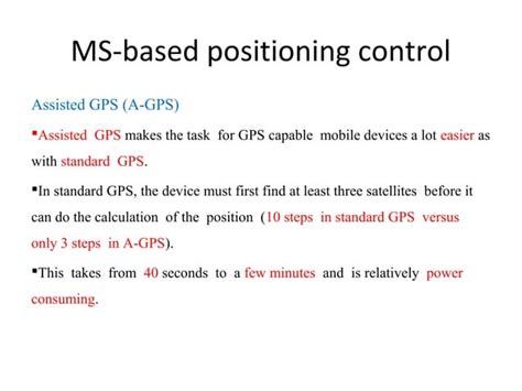 Mobile Positioning System Ppt Computer Networking Computing