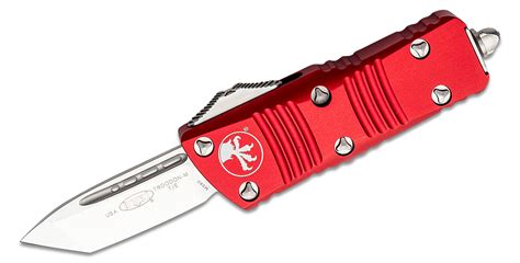 Microtech Troodon Mini Otf Auto Knife 199 Stonewashed Tanto Blade