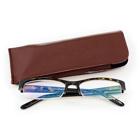 Tortoise Shell Temples Half Rim Plastic Frame Computer Reading Glasses