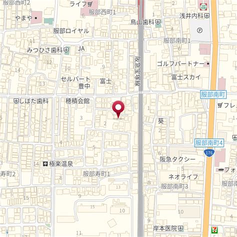 大阪府豊中市服部寿町1－2－28 の地図 Mapfan