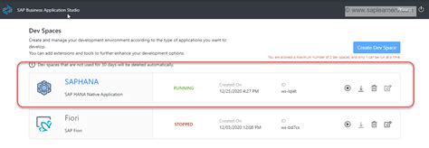 SAP HANA Native Development In SAP Business Application Studio
