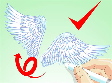 How To Draw Angel Wings 14 Steps With Pictures Wikihow