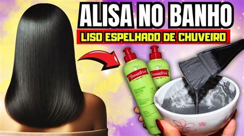 Alisa No Chuveiro Como Progressiva Cabelo Liso Nutrido Sem Queda E