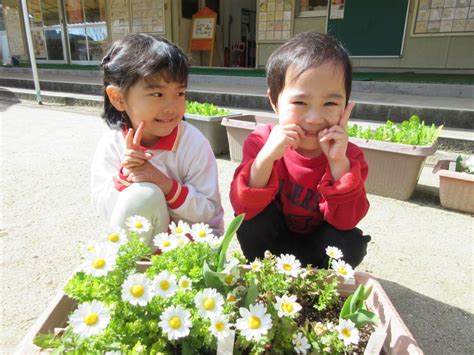 3月を振り返って（3月11日 お花が咲いたよ。） ひしのみこども園 学校法人 旭学園 佐賀女子短期大学附属認定こども園