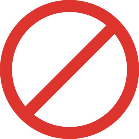 Prohibido - Iconos gratis de señales