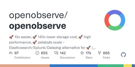 Github Openobserveopenobserve 🚀 10x Easier 🚀 140x Lower Storage