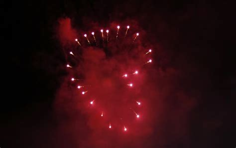 Fajerwerki Serca Niesamowity Element Pokazu Wesele Fajerwerki