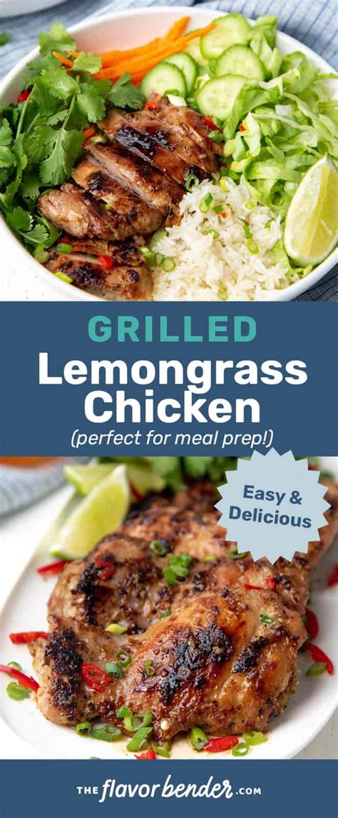 Easy Lemongrass Chicken Bowls The Flavor Bender