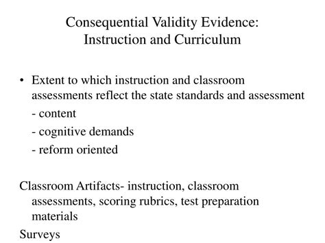 Ppt Consequential Validity Powerpoint Presentation Free Download