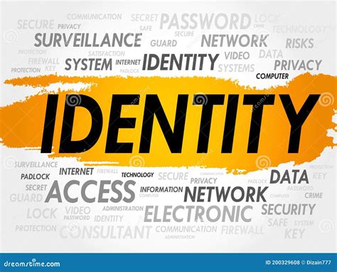 Identity Word Cloud Stock Illustration Illustration Of Protection