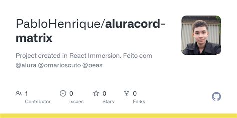 Github Pablohenrique Aluracord Matrix Project Created In React