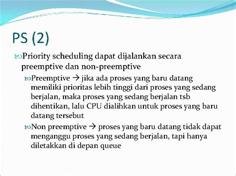 Algoritma Penjadwalan Proses Dinda Prasetia Algoritma Penjadwalan Proses