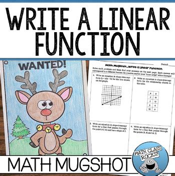 Write A Linear Function Activity By Math Class Rocks Tpt