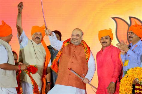 Bjp National President Shri Amit Shah Addressing Public Meeting At