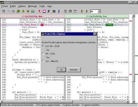 guiffy screen shots diff tool 3 way merge and folder compare