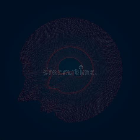 Vector Abstract Background With A Colored Dotted Dynamic Waves Line