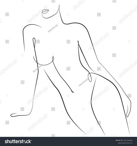 One Line Drawing Nude Photos Images Pictures Shutterstock