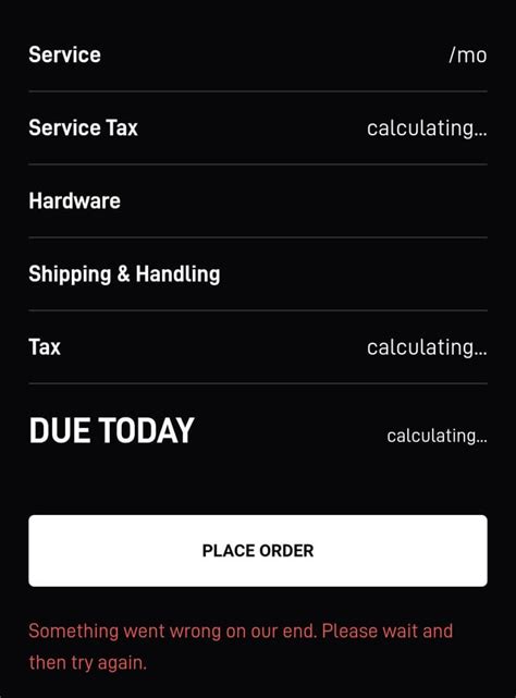 Ordering Issue Rstarlink