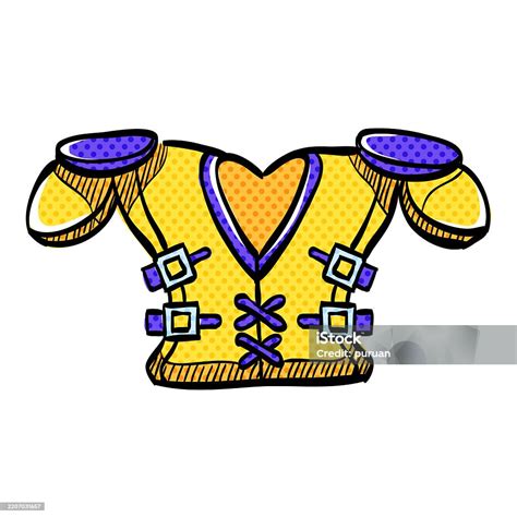 축구 갑옷 하프 톤 아이콘 손으로 그린 컬러 벡터 일러스트 레이 션 0명에 대한 스톡 벡터 아트 및 기타 이미지 0명 Championship 경쟁 Istock