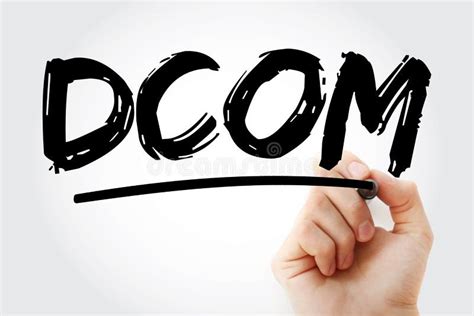 Dcom Distributed Component Object Model Acronym With Marker Technology Concept Background