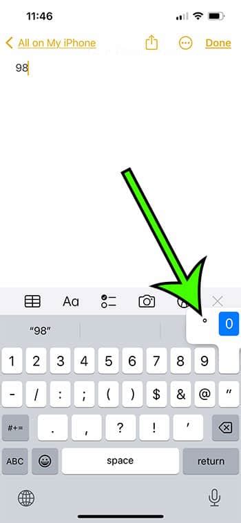 How To Type The Degree Symbol IPhone Character Support Your Tech