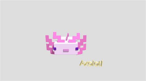 Minecraft Axolotl 3d Model By Herosuomi [c7632a7] Sketchfab