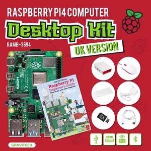 Raspberry Pi Computer Desktop Kit EU Version GRAVITECH THAI THAILAND