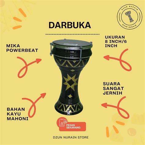 TUMBUK BATU DUMBUK PINGGANG HADROH DARBUKA ORIGINAL MURAH UKURAN 8 INCH